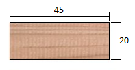 Western Red Cedar Batten 20 x 45 - Timbco (UK) Ltd